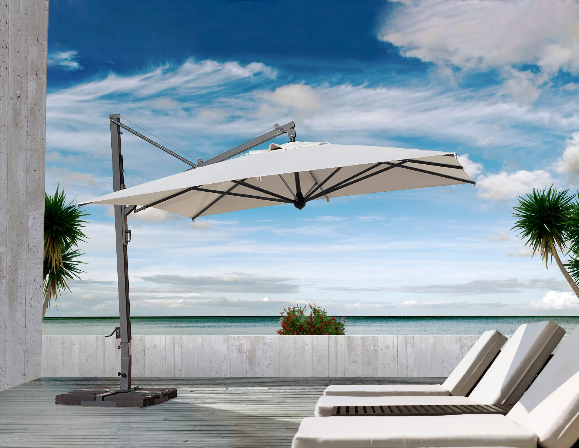 Cantilever Umbrellas | Retractable parasols | Cantilever parasols